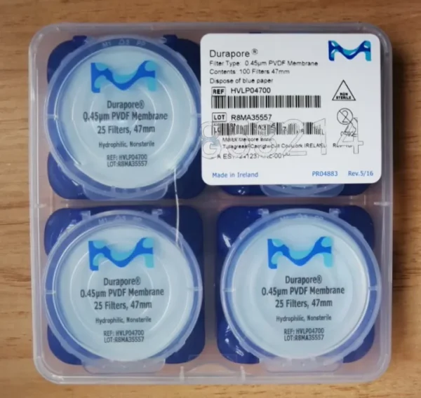 PVDF Membrane Filter, 0.45 μm Pore Size dia. 47 mm, hydrophilic, white ...